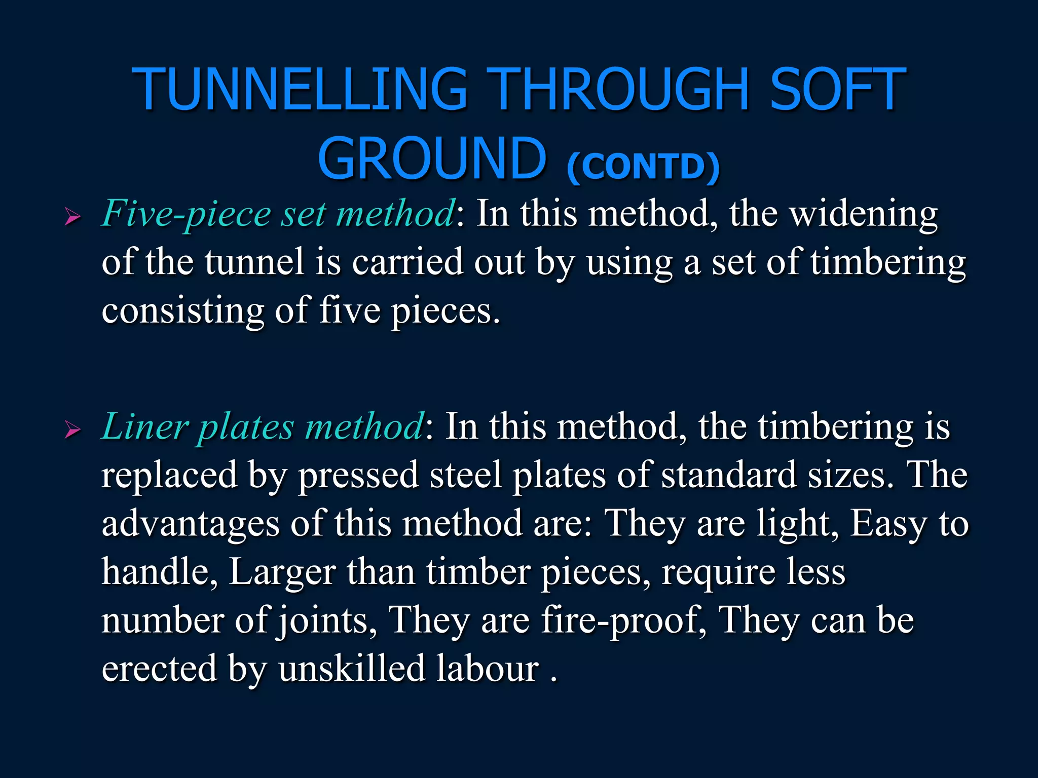 Tunnel engineering | PPTX