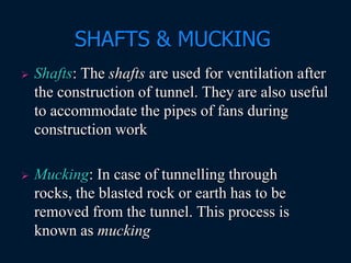 Tunnel engineering | PPTX