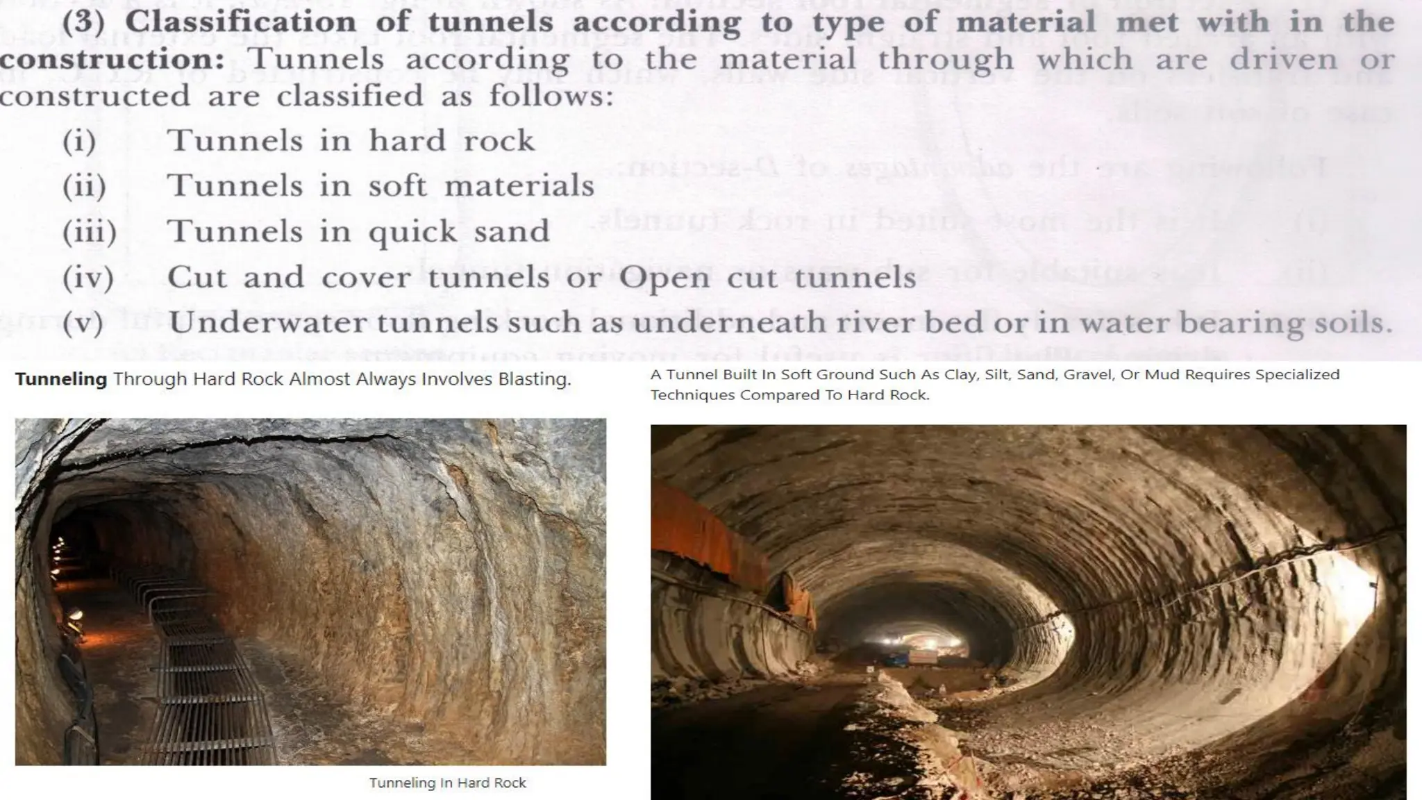 TUNNEL ENGINEERING basics of tunnel types .pdf