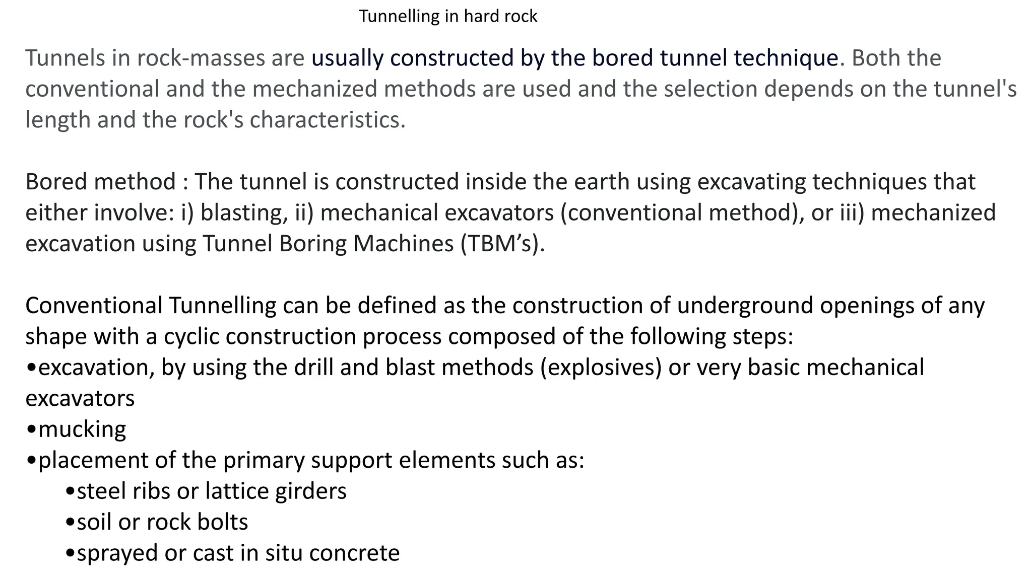 TUNNEL ENGINEERING basics of tunnel types .pdf