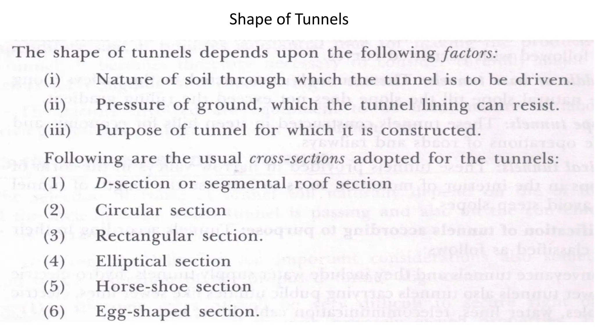 TUNNEL ENGINEERING basics of tunnel types .pdf