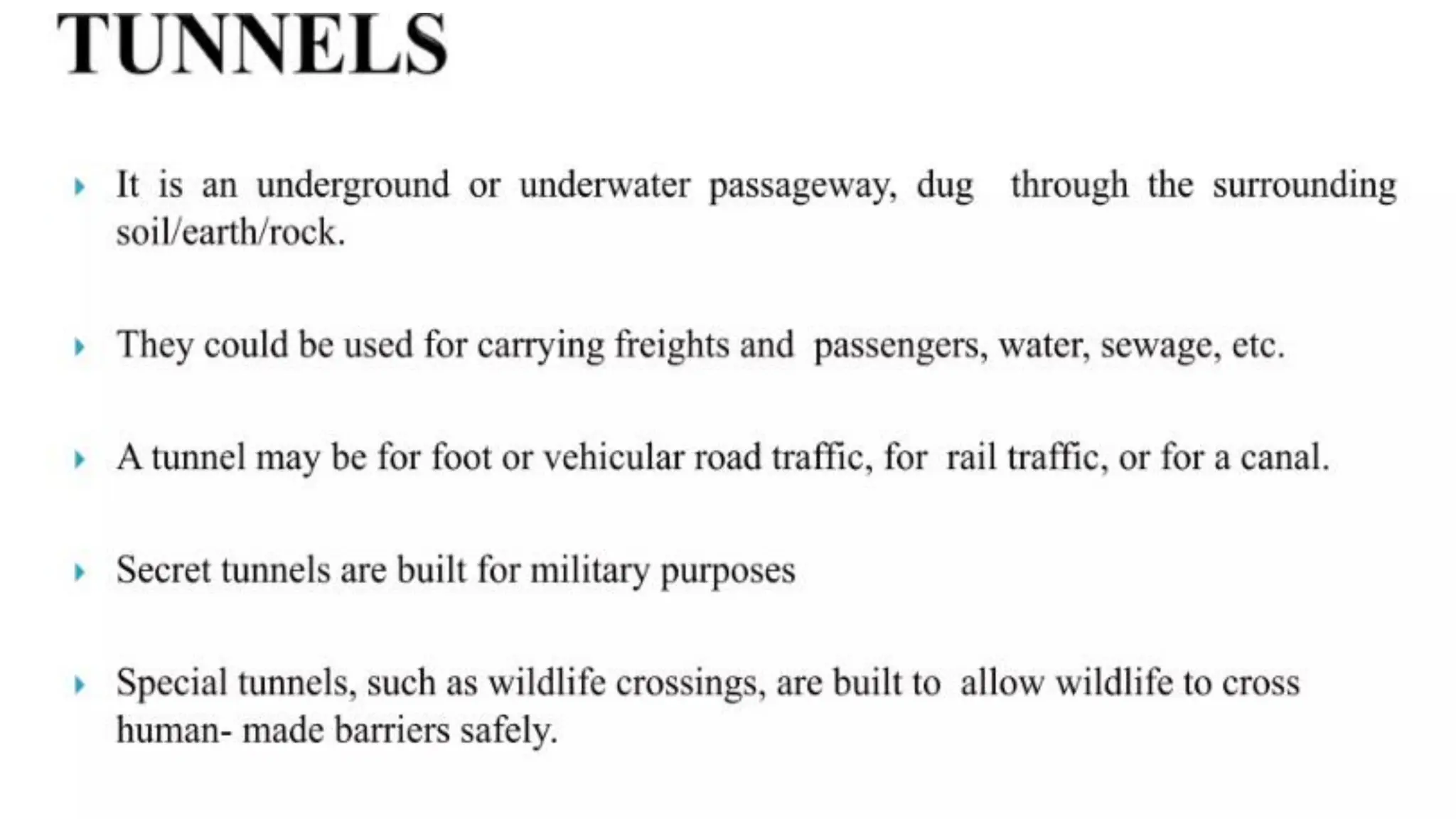 TUNNEL ENGINEERING basics of tunnel types .pdf