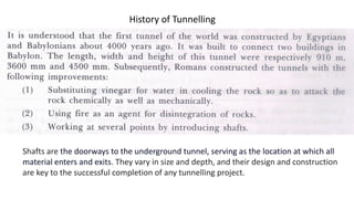 TUNNEL ENGINEERING basics of tunnel types .pdf