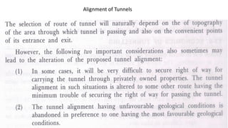 TUNNEL ENGINEERING basics of tunnel types .pdf