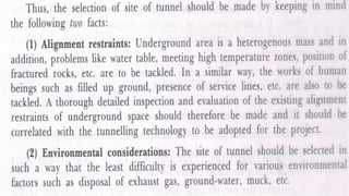 TUNNEL ENGINEERING basics of tunnel types .pdf