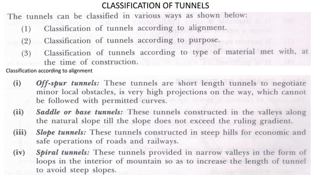 TUNNEL ENGINEERING basics of tunnel types .pdf