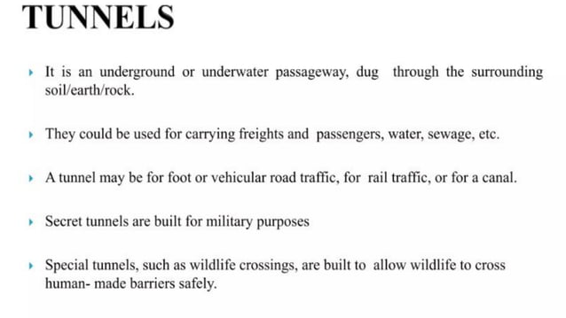 TUNNEL ENGINEERING basics of tunnel types .pdf