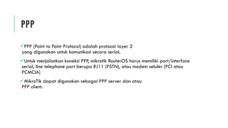 Tunnel EoIP, PPTP, L2TP, PPPoE - v5 | PDF