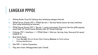 Tunnel EoIP, PPTP, L2TP, PPPoE - v5 | PDF
