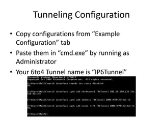 Tunneling configuration | PDF