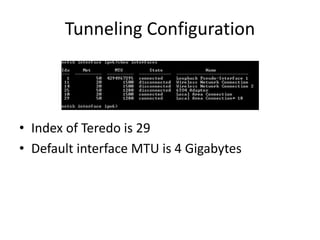 Tunneling configuration | PDF