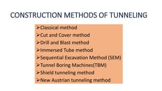 Tunneling exploration | PPTX