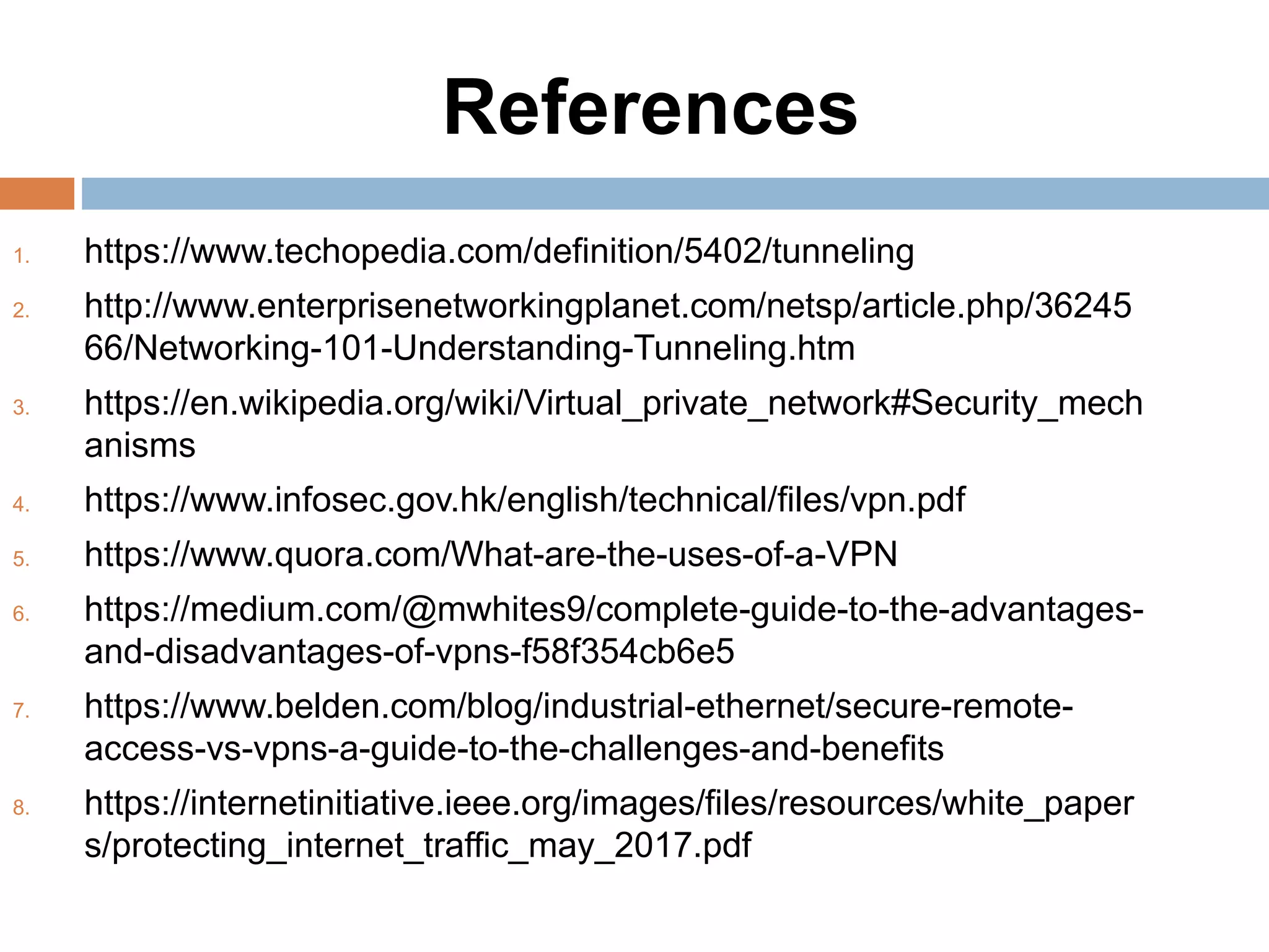 Tunneling vpn security and implementation | PPTX