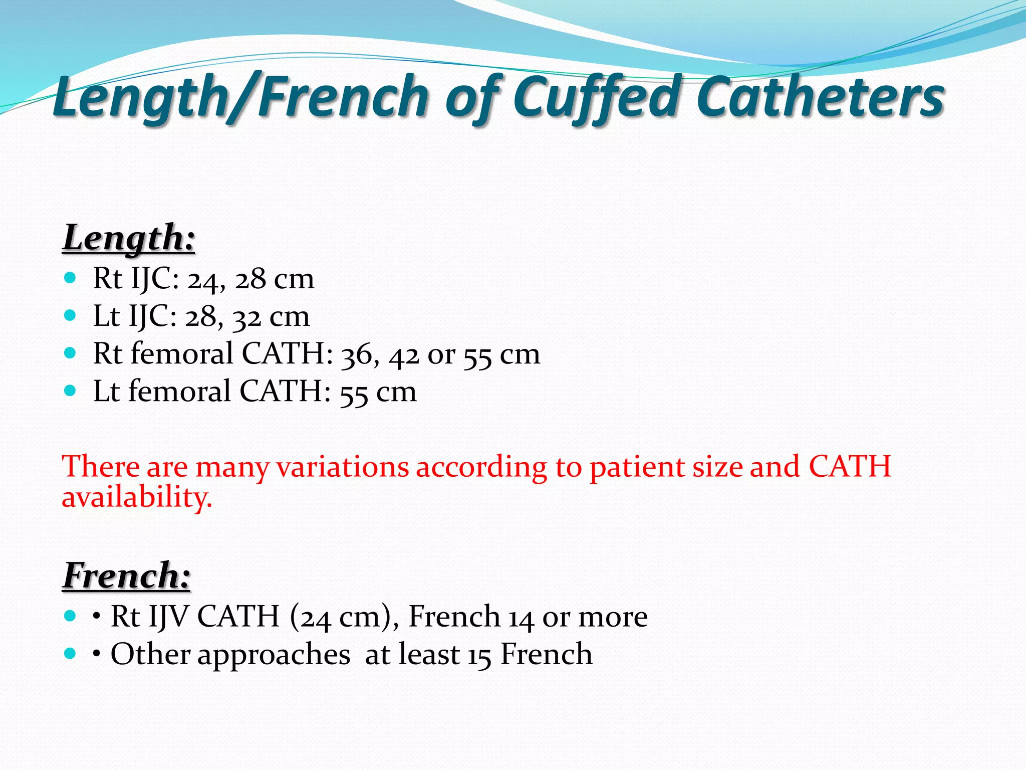 Tunnelled cuffed catheter (permacath) | PPTX