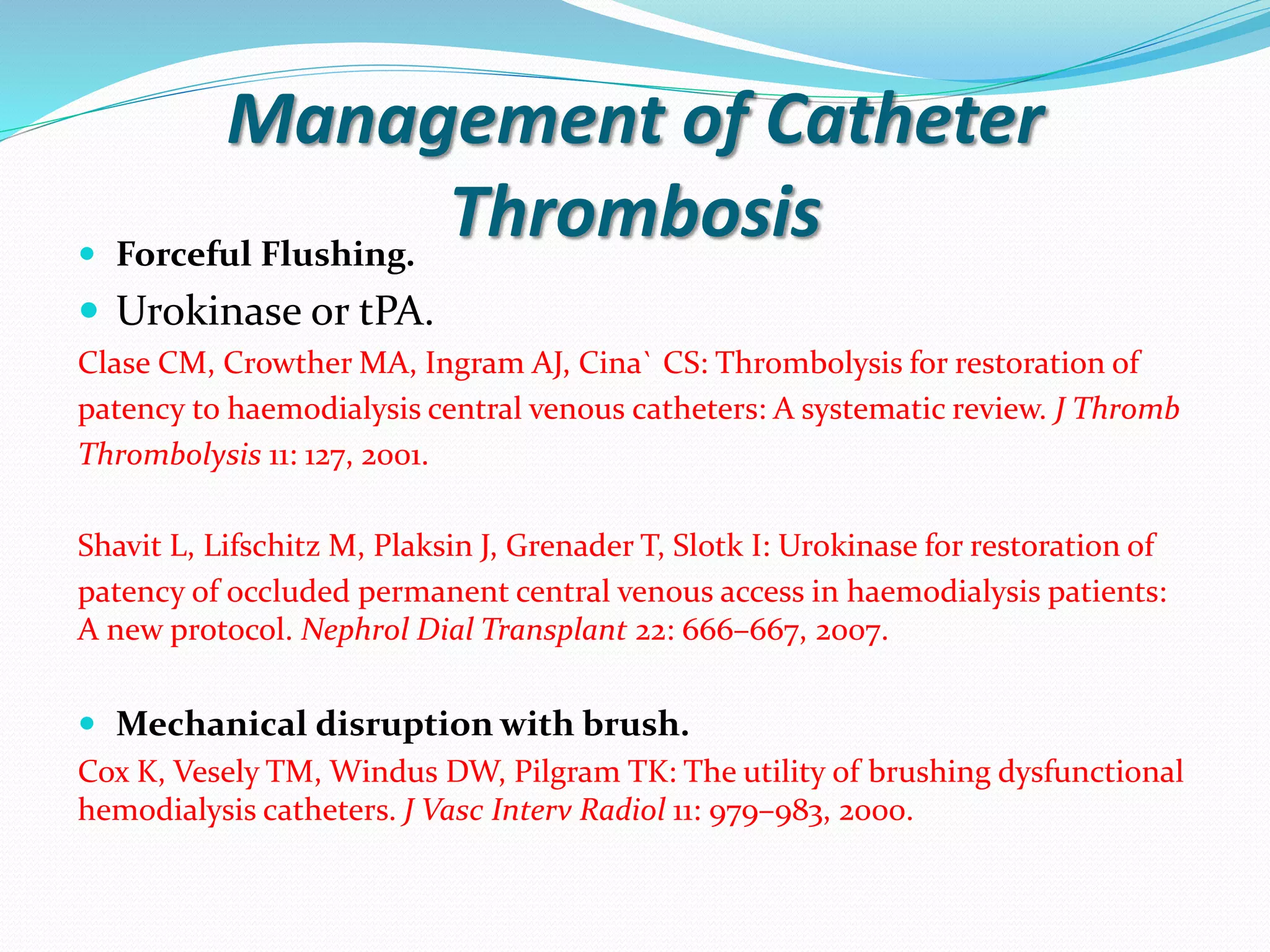 Tunnelled cuffed catheter (permacath) | PPTX