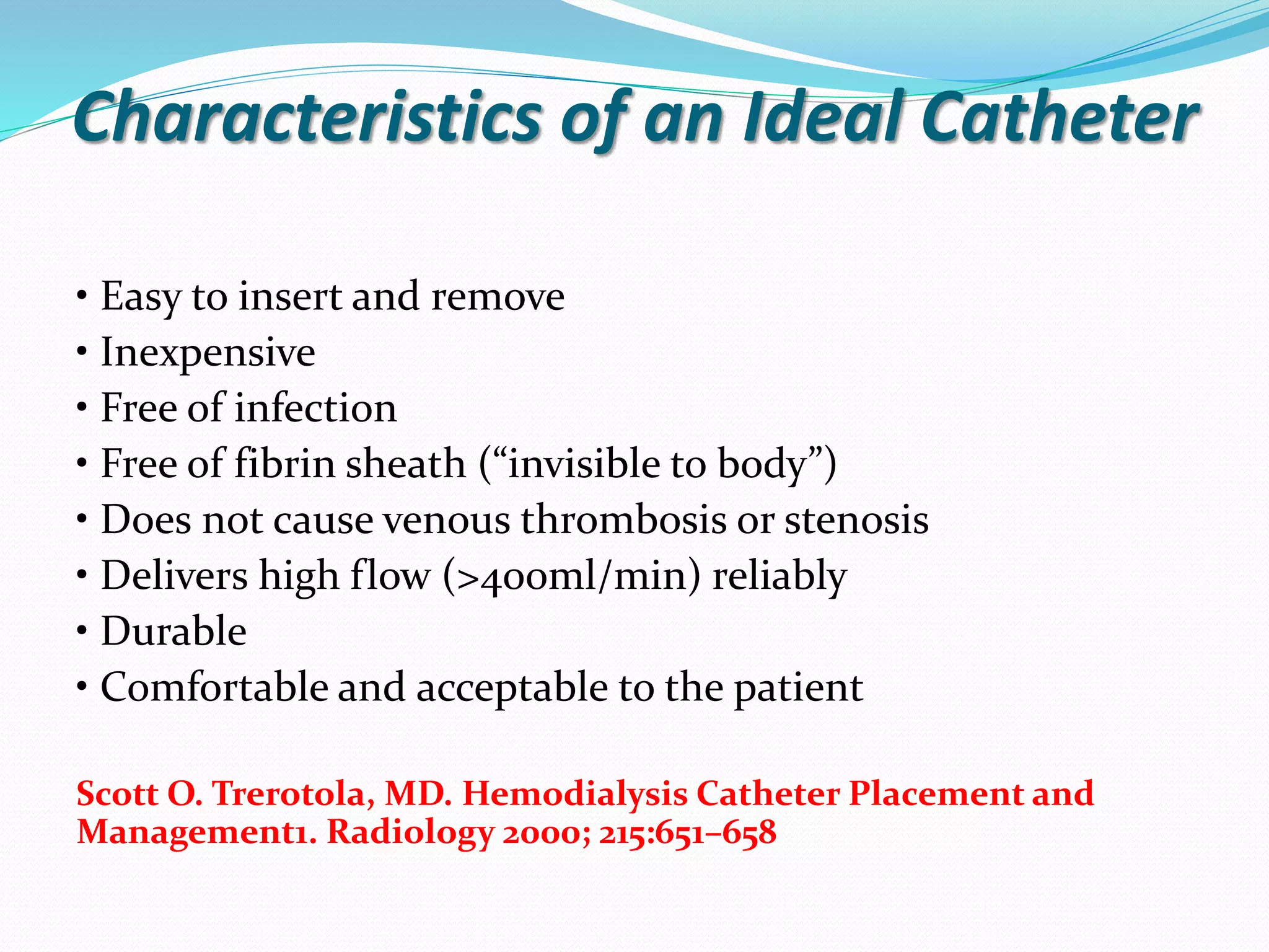 Tunnelled cuffed catheter (permacath) | PPTX