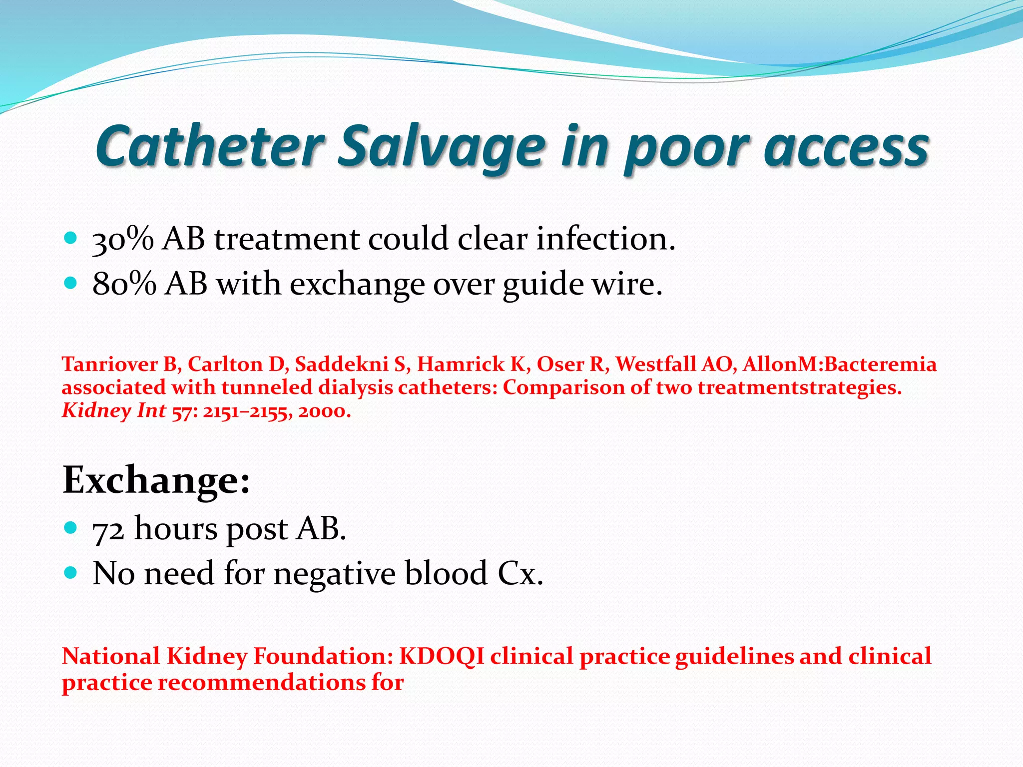 Tunnelled cuffed catheter (permacath) | PPTX
