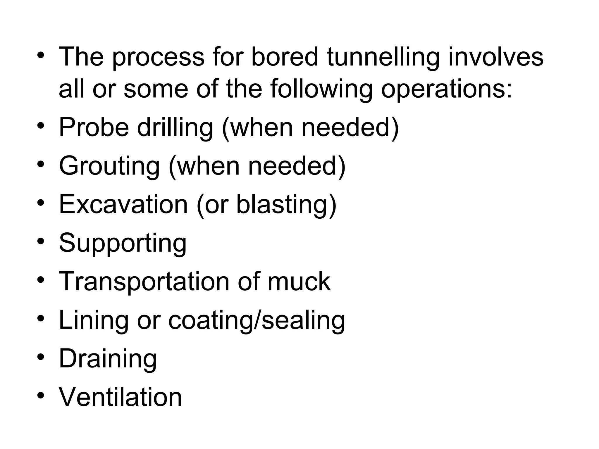 Tunnelling methods | PPT