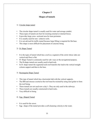 Tunnel Engineering Report (VJTI MUMBAI) | PDF
