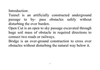 Tunnels, types & importance | PDF