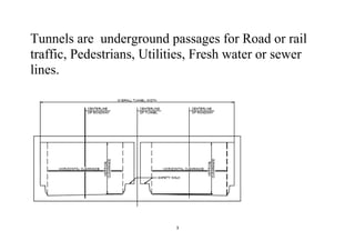 Tunnels, types & importance | PDF