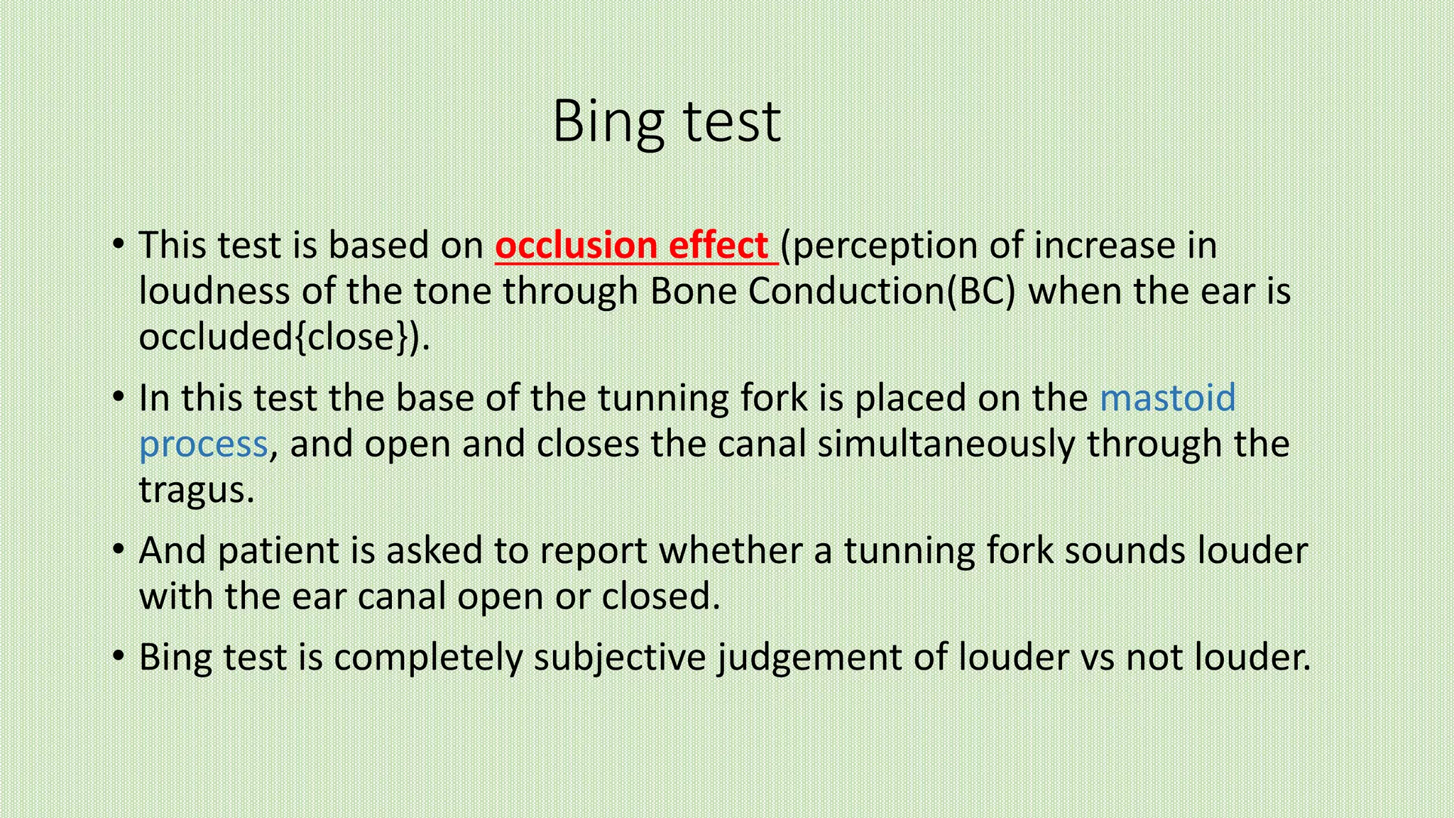 Tunning fork tests | PPTX