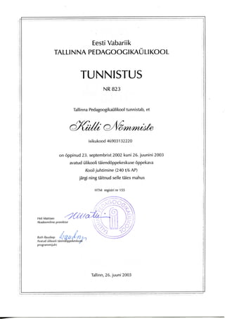 Tunnistus011 | PDF