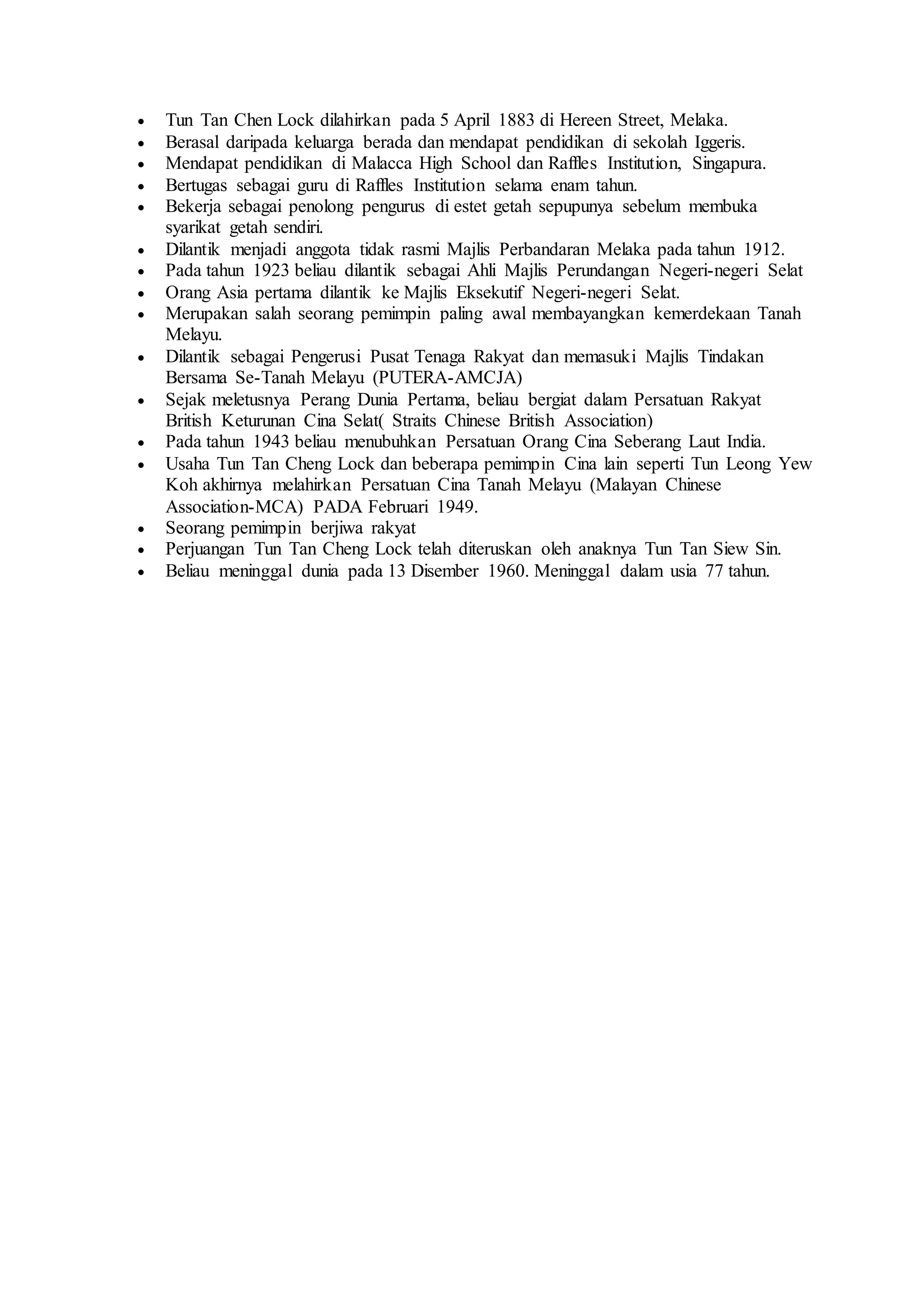 Tun tan cheng lock | DOCX