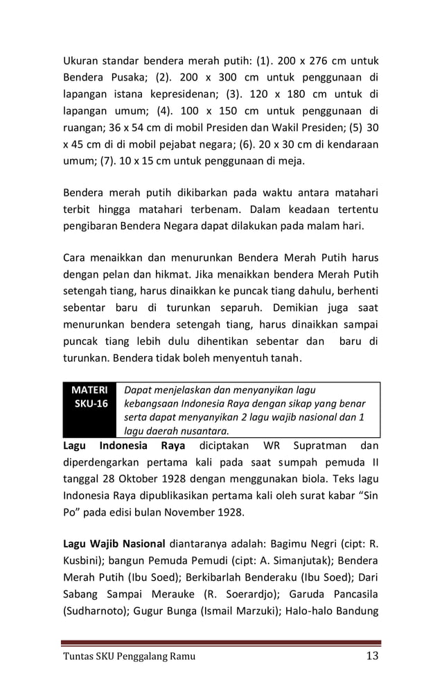 Tuntas SKU Penggalang Ramu | PDF