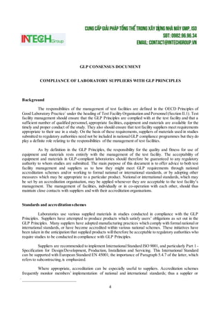 Tuân thủ của nhà cung cấp (OECD - GLP) | DOCX | Pharmaceutical Industry ...