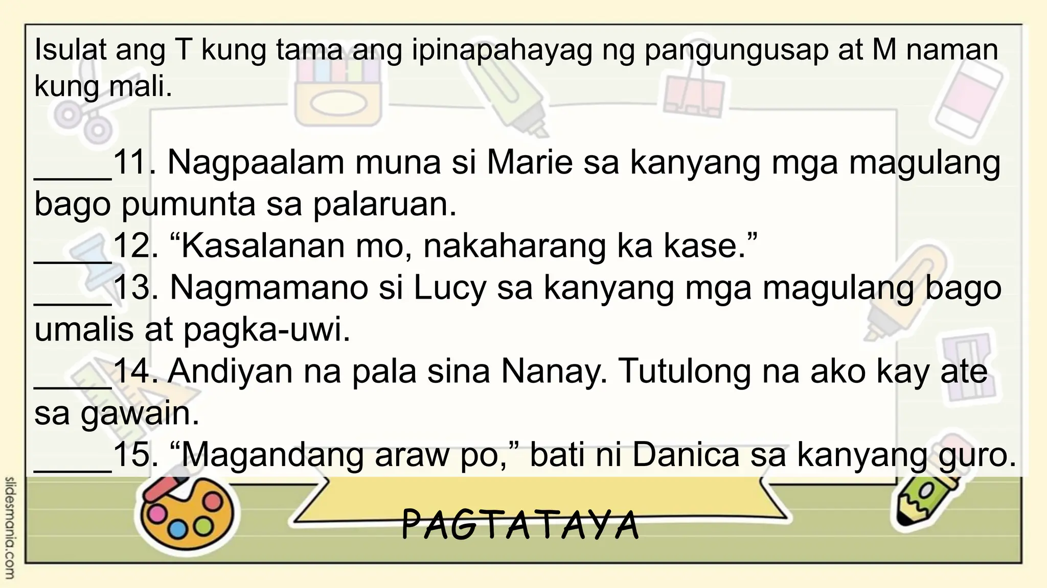 Tuntunin at pamantayan sa pamilya at pamayanan.pptx