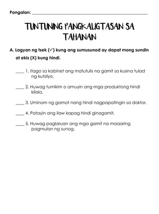 Tuntuning pangkaligtasan sa_tahanan | PDF