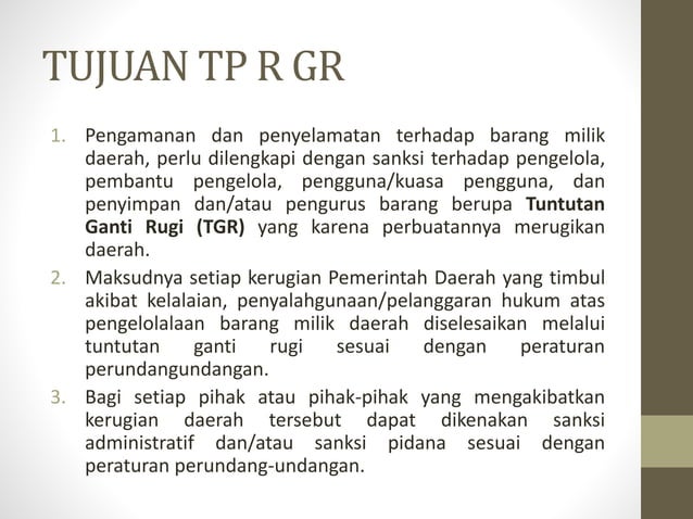 Tuntutan Ganti Rugi | PPT