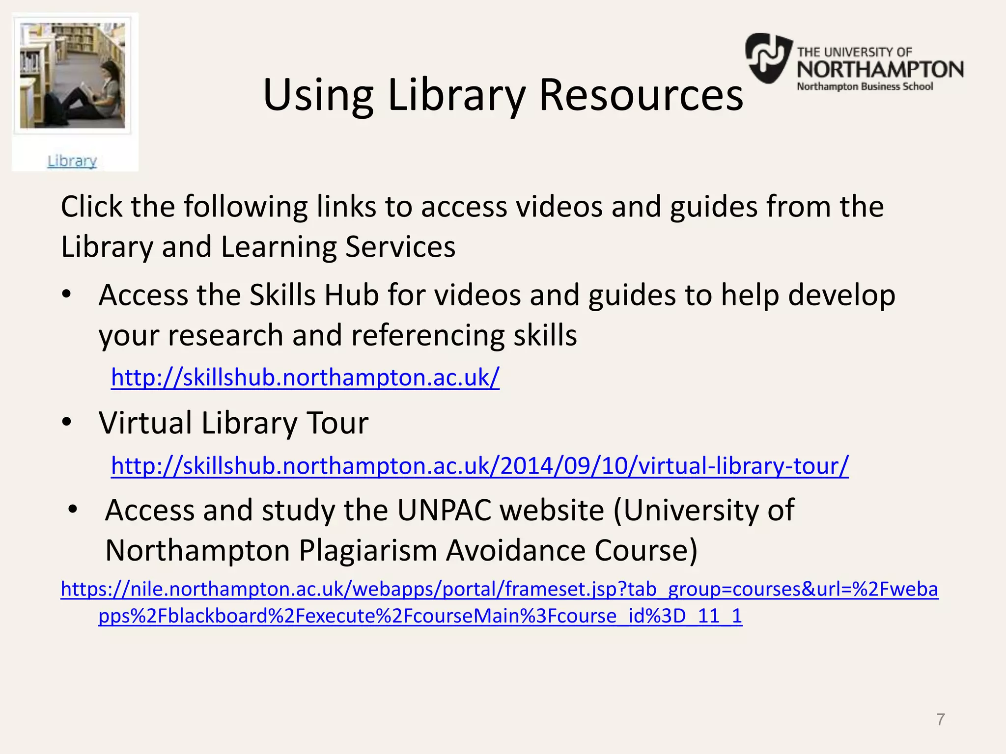 The University of Northampton - Onboard, online, on Nile | PPTX