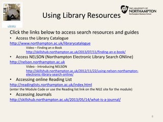 The University of Northampton - Onboard, online, on Nile | PPTX