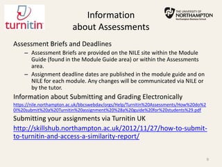 The University of Northampton - Onboard, online, on Nile | PPTX