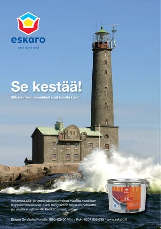 Eskaro OY Tuotekuvasto 2014 | PDF