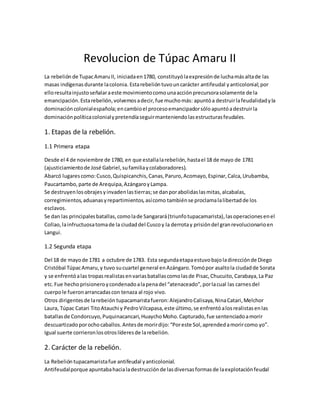 Tupac amaru II | DOCX