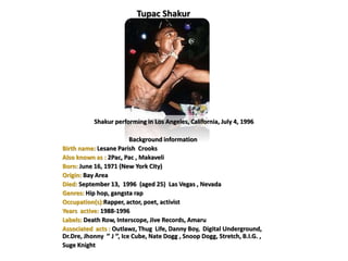 Tupac shakur | PPTX