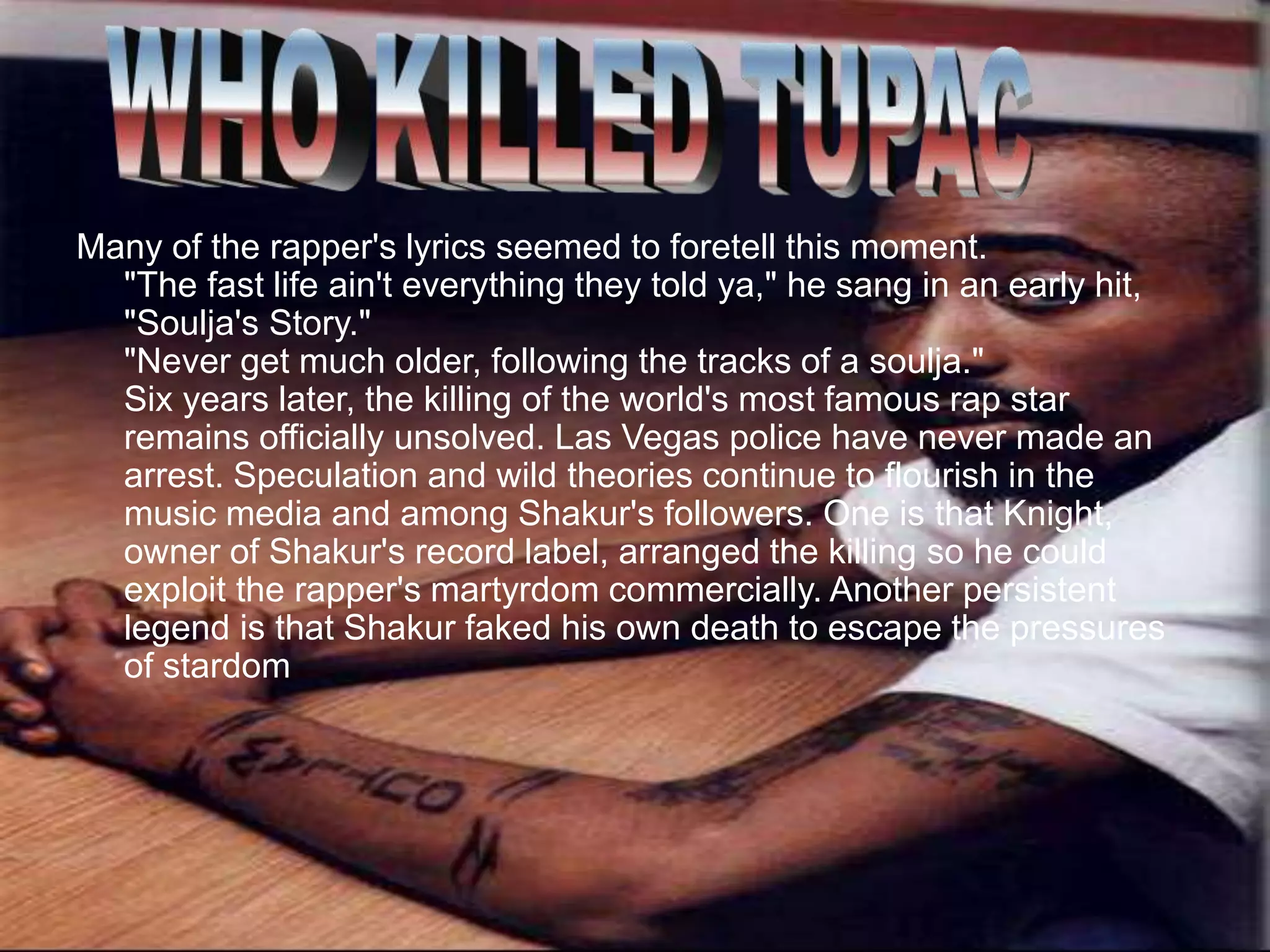 Tupac's life | PPT