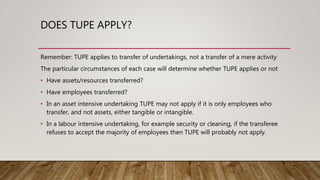 Transfer of Undertakings (TUPE) Law in Ireland-the Essentials | PPTX