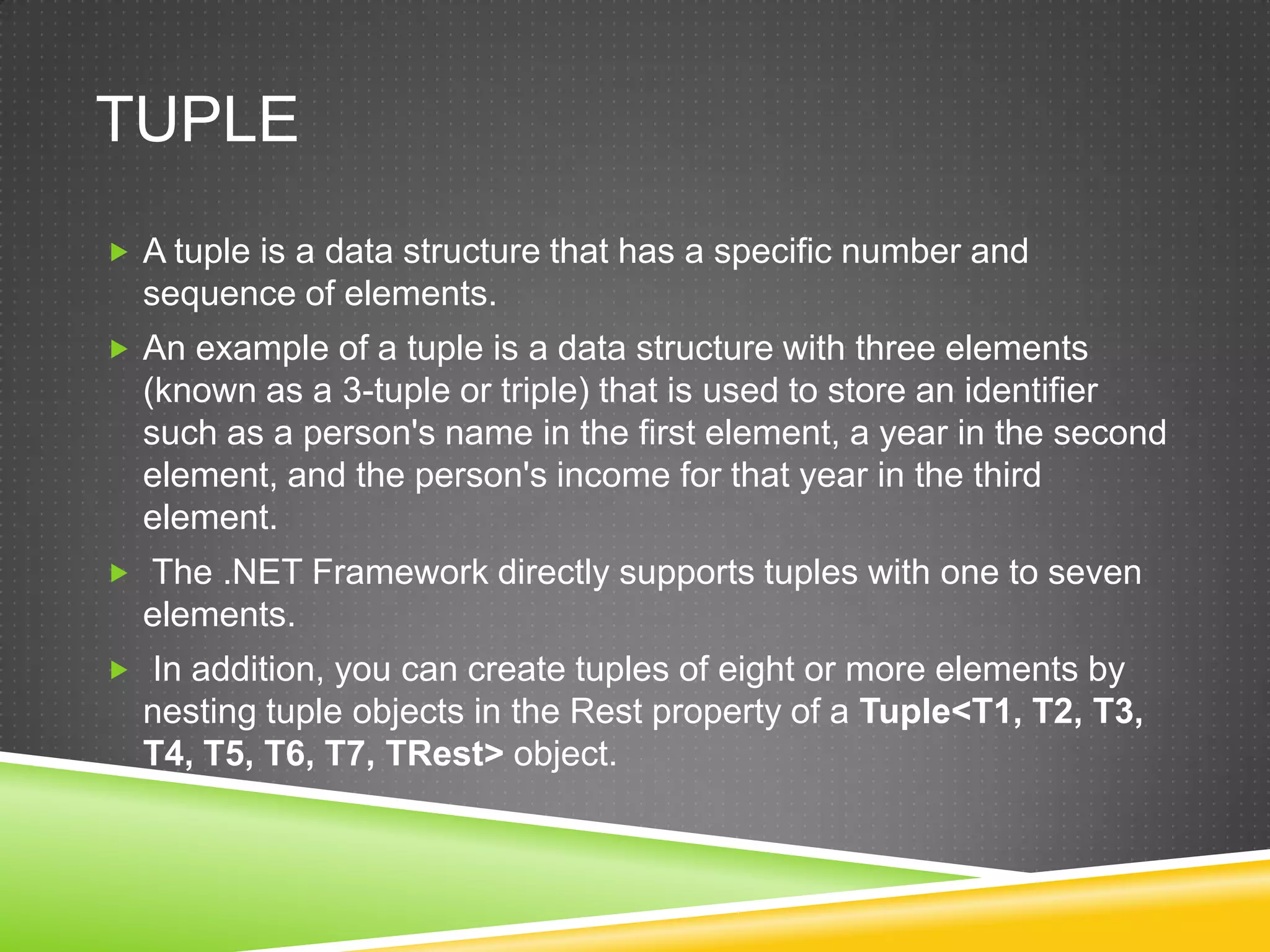 Tuple | PPT