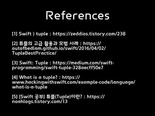 [Swift] Tuple | PPT | Free Download