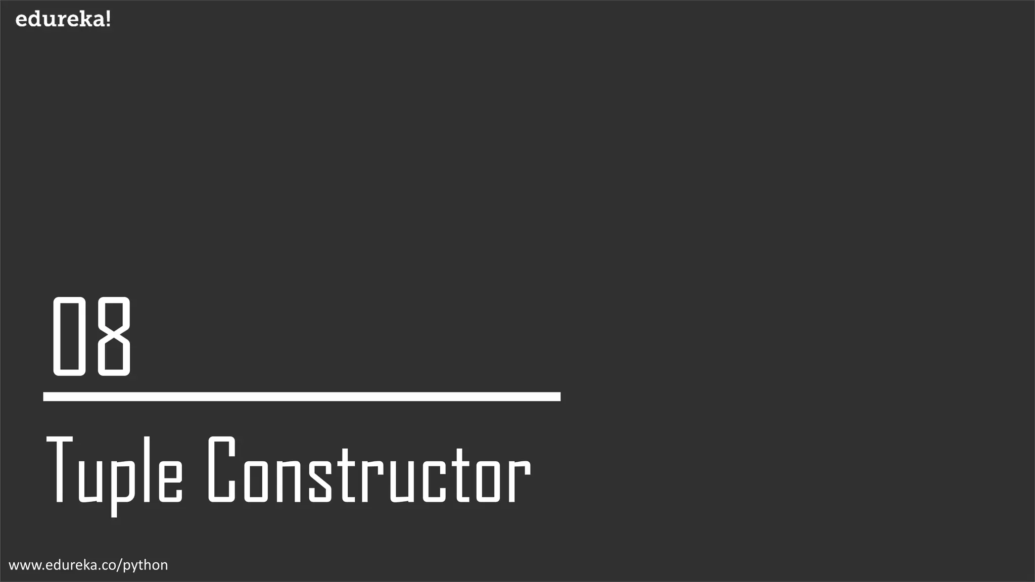 What Is Tuple In Python Python Tuple Tutorial Edureka Ppt