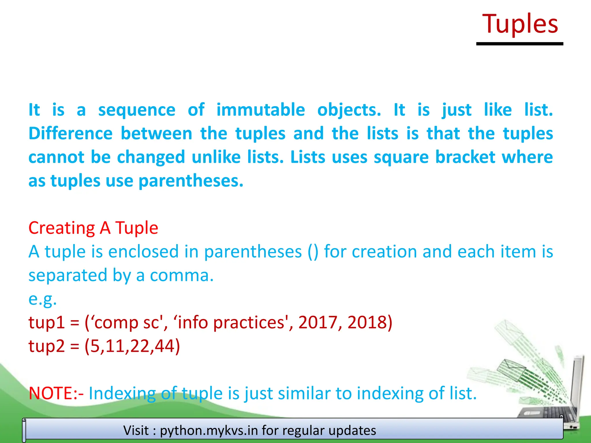 tuples chapter (1).pdfhsuenduneudhhsbhhd | PPT