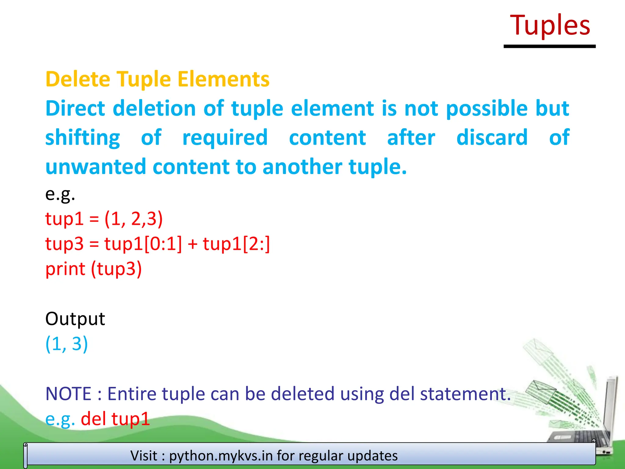 tuples chapter (1).pdfhsuenduneudhhsbhhd | PPT