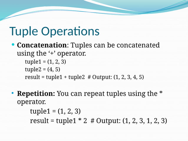 Tuples in Python Object Oriented Programming.pptx | Programming Languages | Computing