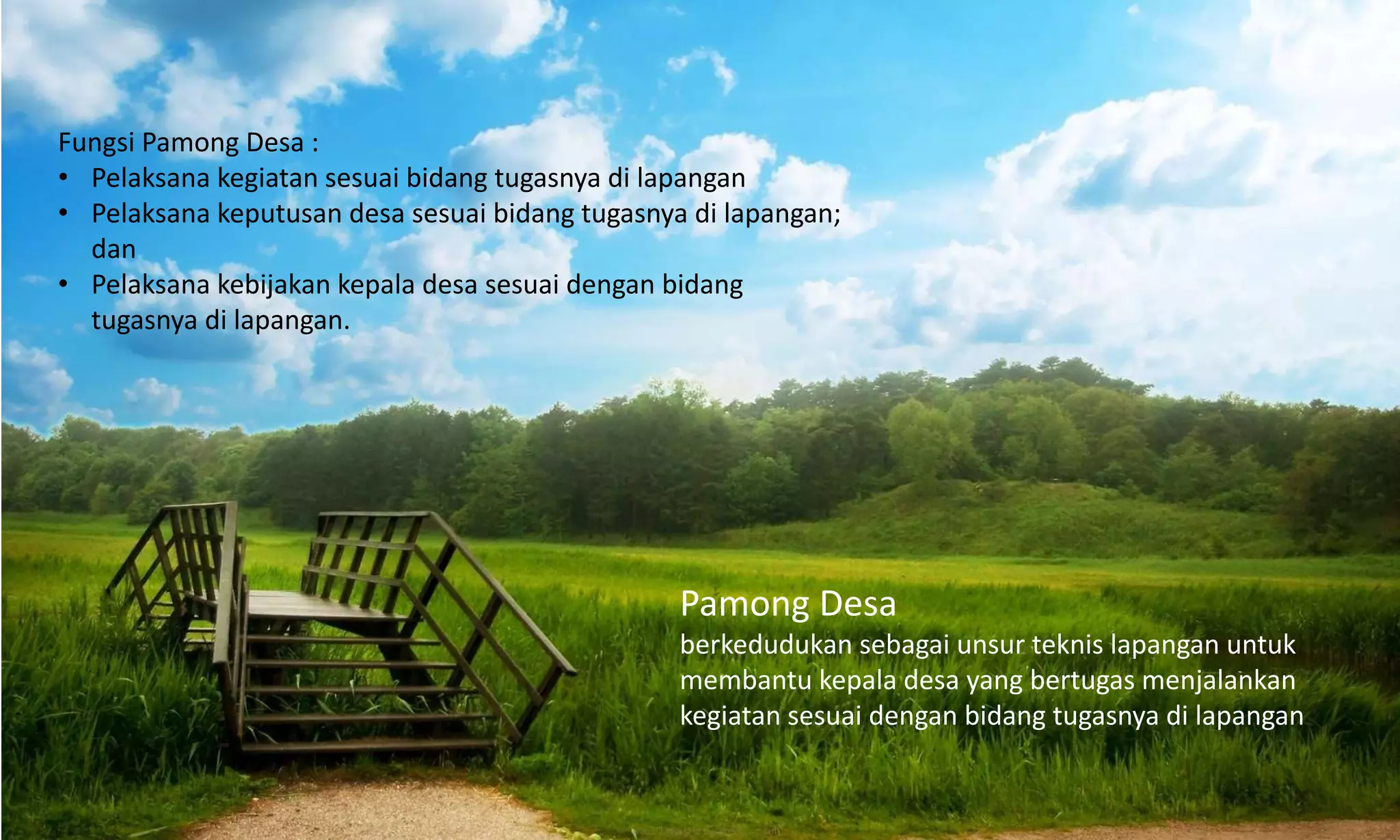 Tupoksi Kepala Desa, Perangkat Desa dan BPD | PPTX