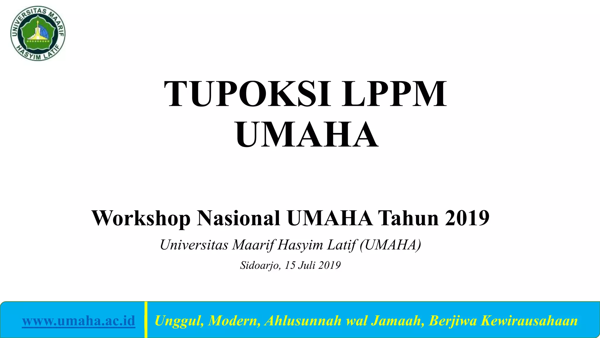 Tupoksi lppm umaha 2019 | PPT