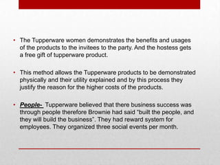 Tupperware Marketing Strategy | PPTX
